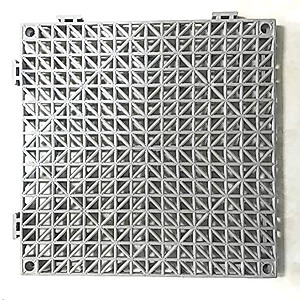 12 Pack Modular Interlocking Cushion 11.5" x 11.5" Mat Floor Tile Mats Drain Pool Patio Balcony Yard Pet Area Washer Pad(Gray)