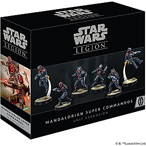 Star Wars: Legion Mandalorian Super Commandos Unit Expansion - Tabletop Miniatures Game, Strategy Game for Kids and Adults, Ages 14+, 2 Players, 3 Hour Playtime, Made by Atomic Mass Games
