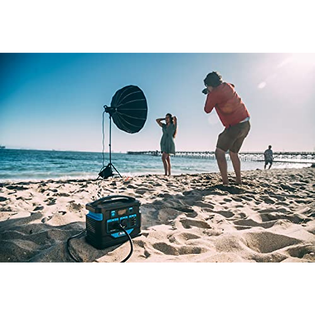 Pulsar Portable Power Station PPS200, 222Wh Lithium Battery Backup, 200W Pure Since Wave AC Outlets, USB C, Solar Generator Power Supply for Outdoor Camping Travel Hunting Fishing Emergency