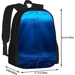 XLAOU Backpack 3 Piece Set Bookbag with Lunch Bag And Pencil Case Boys Girls Travel Pack One Size-1