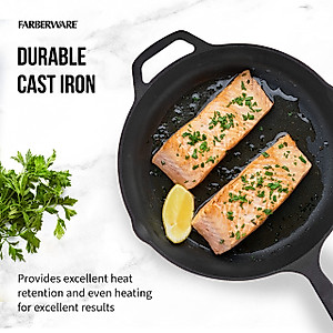 Hoan 5275954 Barbeque Cast Iron Skillet, Black