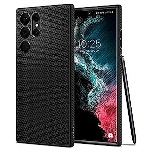 Spigen Liquid Air Armor Designed for Galaxy S22 Ultra Case (2022) - Matte Black