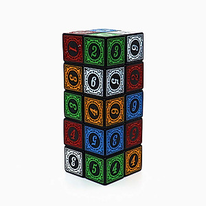 CREEBUY 16Pcs Dice Counters Token Loyalty Dice D6 Glitter Dice Cube Compatible with MTG,Magic The Gathering, CCG, Card Games Accessory(Nebula Dice)