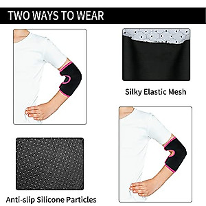 ONTYZZ Kids Elbow Pads with SBR Pads Breathable Stretchy Cotton Elbow Pads Adjustable Elbow Pads for Sprots S