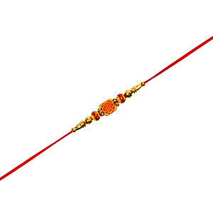 Rakhi for Brother,Rakhi,Rakhi bracelet for Brother,Designer Rakhi,Raksha bandhan Rakhi,Rudraksha Rakhi,Indian Rakhi,Rakhi Gift,Rakhi Set,Rakhi Mela 349, One Size, Nylon