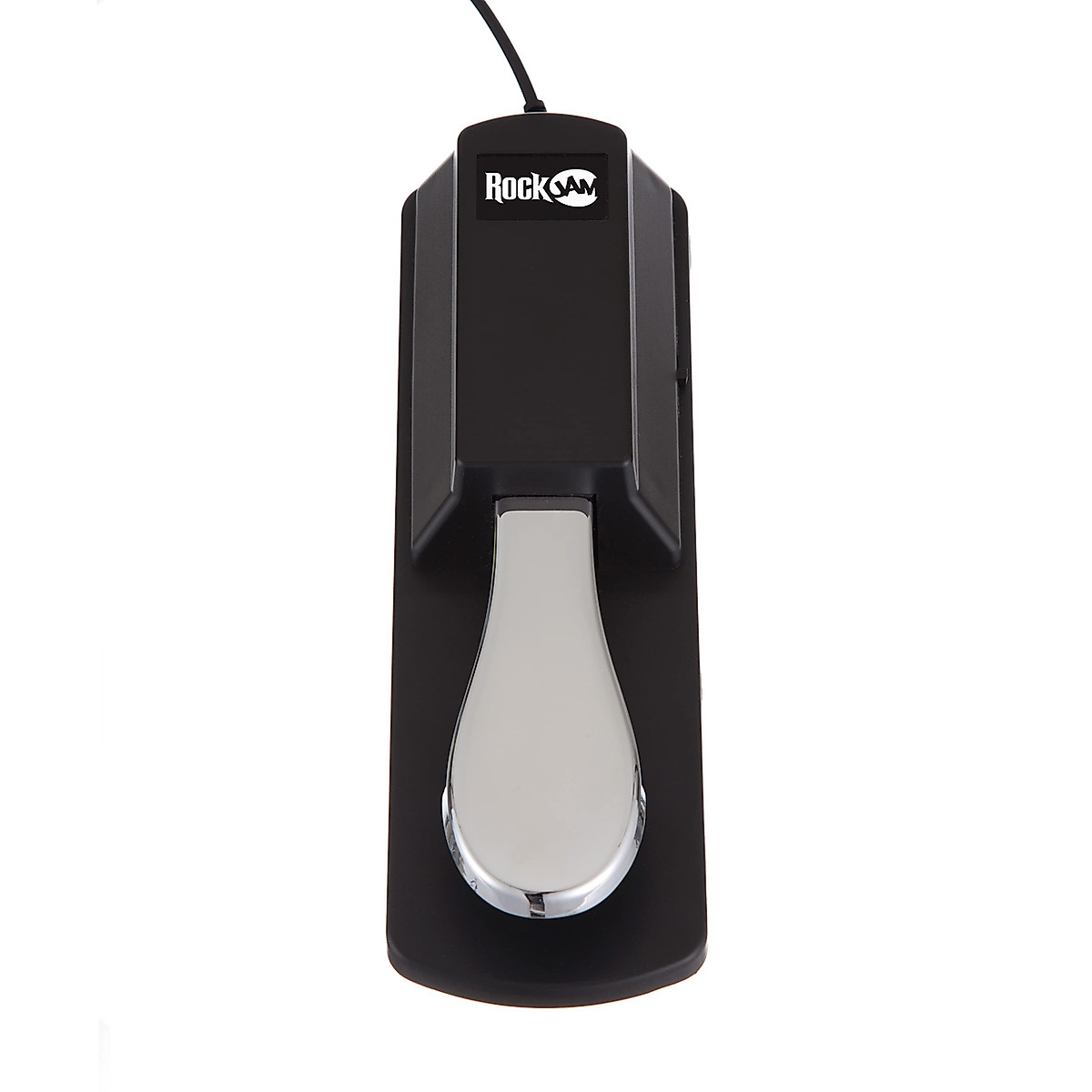 RockJam Universal Sustain Pedal for Electronic Keyboards and Digital Pianos With Polarity Switch, Anti-Slip Rubber Bottom and 5.9 ft. Cable