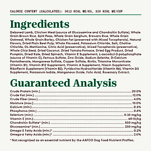 Nutro Natural Choice Adult Large Breed Dry Dog Food, Lamb and Brown Rice Recipe, 36 lb. Bag