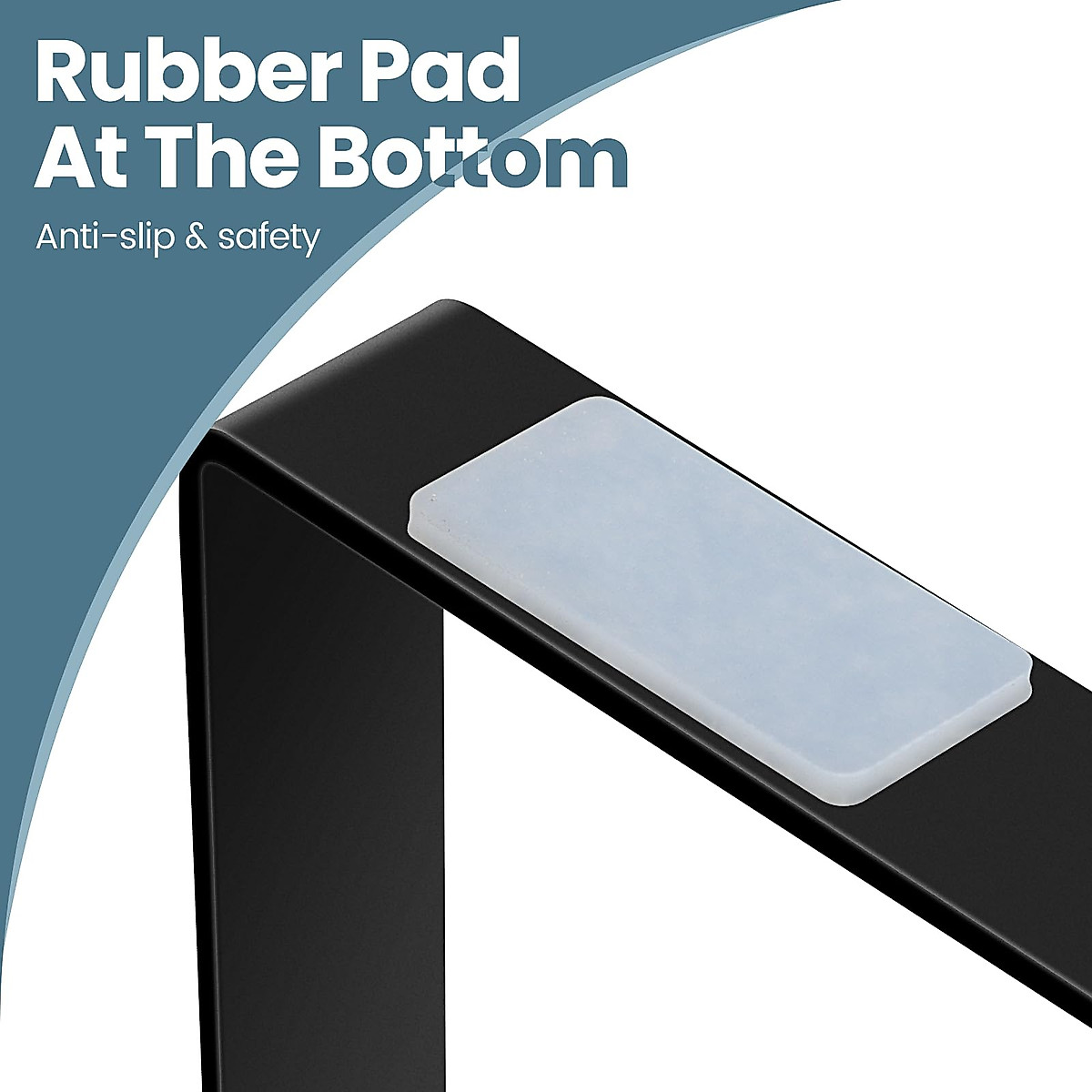 JOPSTDI Bathroom Stool,Bamboo Toilet for Bathroom,Adult and Children's Bedpan,Portable Squatting Pan with Dual Anti Slip Design,Stain,Scratch,CrackProof(Black)