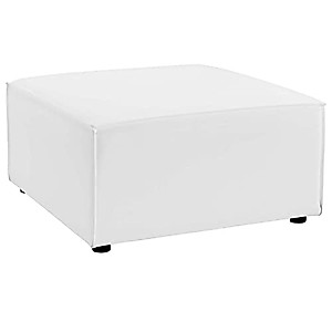 Modway EEI-4211-WHI Saybrook Patio Sectional Ottoman in White, 29.5 x 29.5 x 15.5