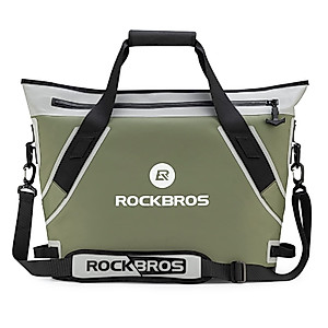 ROCKBROS Soft Cooler Insulated Leak Proof Cooler Bag Portable 36 Can Large Soft Sided Coolers Waterproof Insulated Pack Cooler for Travel, Beach, Camping, Picnic, Lunch, Fishing, Floating, Party, Work