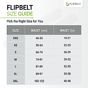FlipBelt FB0114-BLK-M.1, Black, Medium
