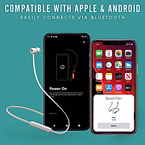 Beats Flex Wireless Earbuds - Apple W1 Headphone Chip, Magnetic Earphones, Class 1 Bluetooth, 12 Hours of Listening Time, Built-in Microphone - Smoke Gray