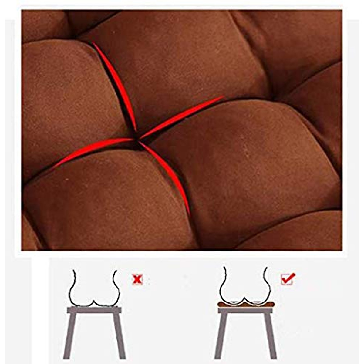 KRIDDR Thick Indoor Bench Cushion 2/3 Seater Rectangular Garden Chair Cushions Home Furniture Wooden Sofa Seat Cushion