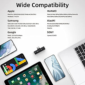 USB C to 3.5mm Audio Headphone Adapter and Charger, 2 in 1 USB C Headphone Jack HiFi DAC with 27W Fast Charging Dongle Adapter Compatible with Galaxy S23 Ultra/S22+/A53/Note 20, Pixel 7/7Pro/6/6Pro/5
