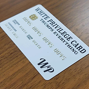 NC 5PCS WP Fake Credit Card, 3D PVC White Business Wallet Cards Birthday Gifts, Funny Card for Christmas (5PCS, White)