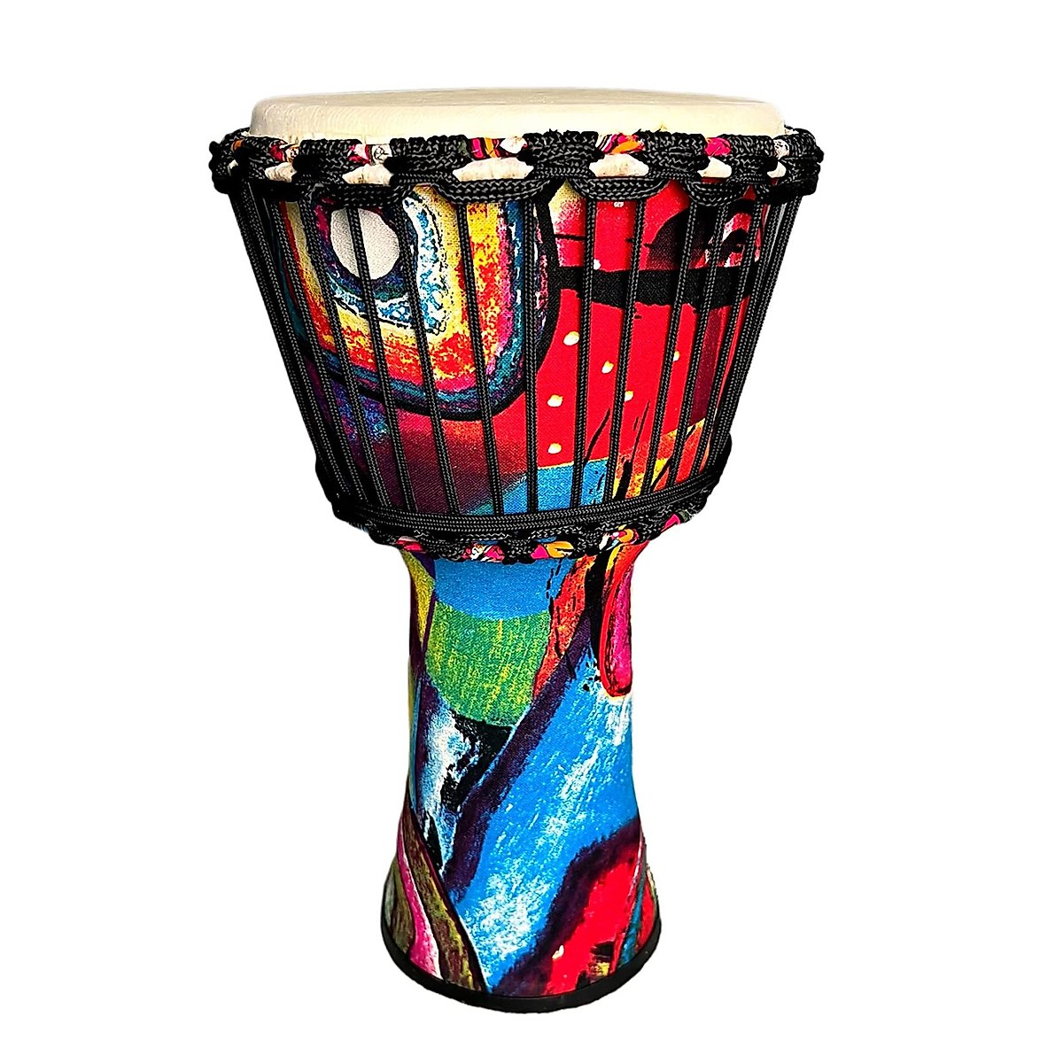 RUOSWTE 8.5 "Djembe Drum, Bongo Drum, Percussion Music, Sheepskin Drum Face, Professional Tuning, Hand Drum（Abstraction）