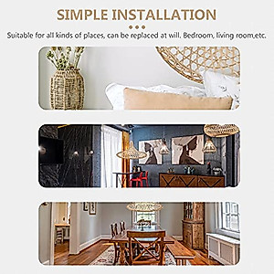 Uonlytech Floor Lamp Shade 2pcs Womens Sun Straw Hat Summer Beach Sun Hat Straw Beach Hat Womens Straw Panama Hat Straw Hat for Girl Women Rattan Lamp Shade