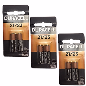 3x 2pk Duracell MN21 Alkaline 12V Battery A23, GP23A, L1028, LRV08, 23AE, V23GA