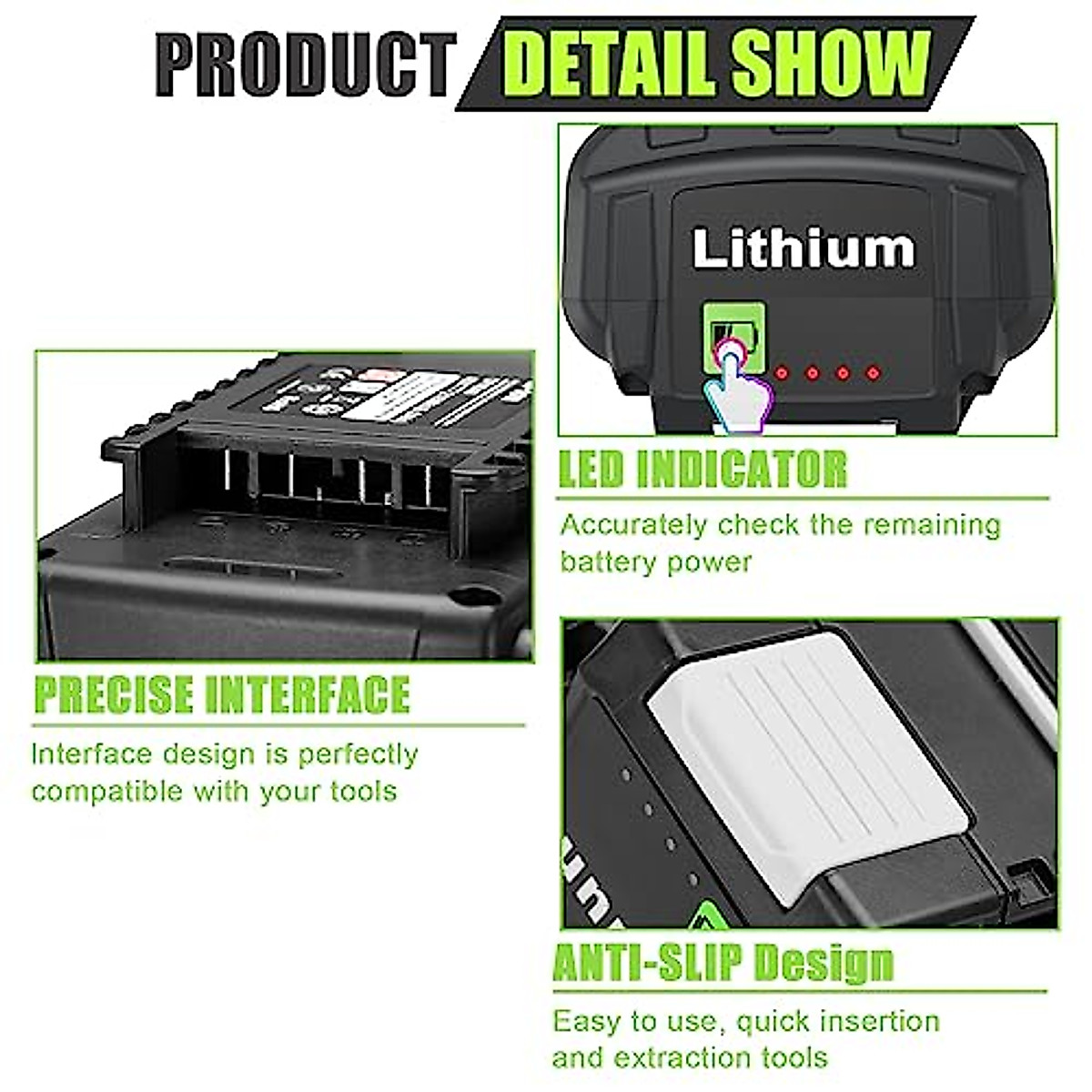 JYJZPB 6.0Ah 40V Battery for Ryobi 40V Battery Replacement OP4040 OP4026 OP4030 OP4050 OP4060A Compatible for Ryobi 40 Volt Cordless Tool Lithium ion Battery Packs