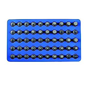 Laser 7653 Stubby Bit Set 1/4" D 50pc