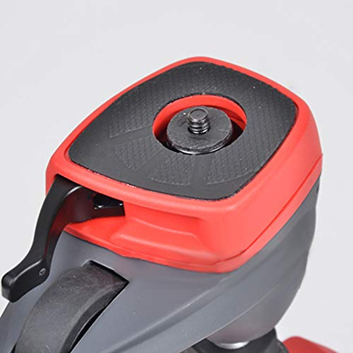 Quick Release Plate Mini Aluminium Alloy Round Quick Release Plate Ultralight Quick Release Plate for Manfrotto Compact Action Tripod (Rojo)