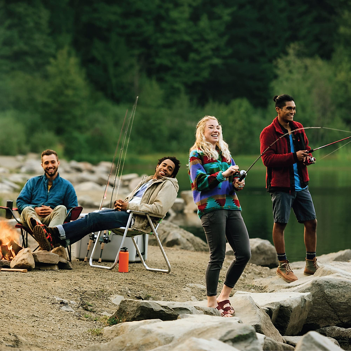 Zebco 888 Spincast Fishing Reel, Size 80 Reel, Changeable Right- or Left-Hand Retrieve, Built-in Bite Alert, 2.6:1 Gear Ratio, Pre-spooled with 25 lb Zebco line, Silver