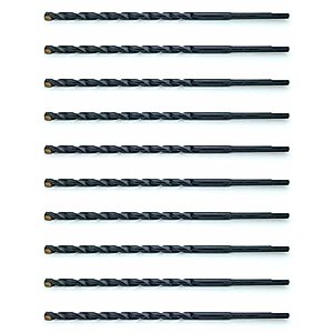 Ten (10) 3/16" x 5-1/2" Carbide Tip Masonry Drill Bits for Concrete, Brick, or Block (BCP533)