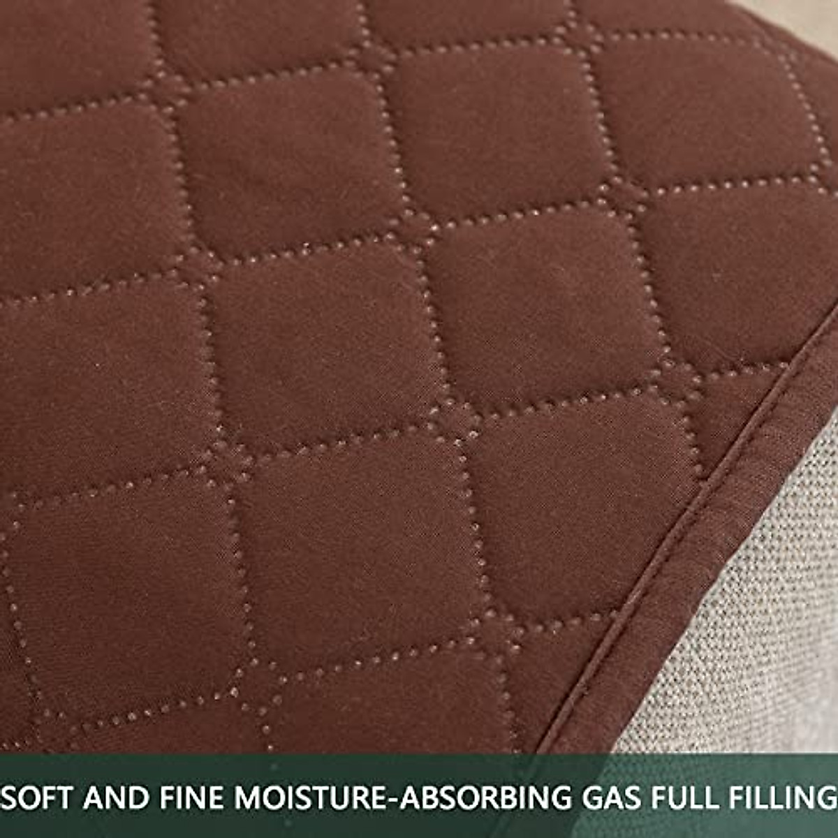 TVPFM Sofa Armrest Covers for Chairs,1 Pair Sofa Arm Covers Furniture Protector Slipcover with Pockets Washable Armchair Couch Armrest Chair Covers for Recliner-AV