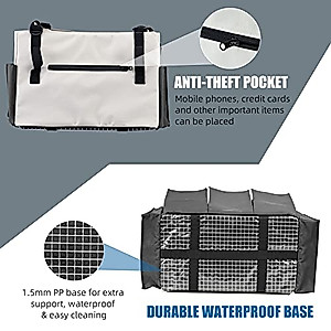 Birodeko Cleaning Caddy Bag Wearable Cleaning Caddy with Handle Caddy Organizer for Cleaning Supplies, Cleaning Bags for Housekeepers with Multiple Compartments