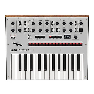 Korg Monologue Monophonic Analog Synthesizer with Presets-Silver (MONOLOGUESV)