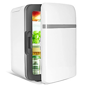 YAARN Small Fridge for Bedroom 30L Portable DC Refrigerator Mini Freezer Cooler Auto Fridge Compressor Quick Refrigeration Home Picnic Icebox