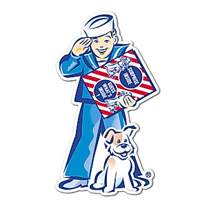 4" Cracker Jack Caramel Popcorn Jack and dog Classic Vintage Retro Nostalgic Animated Cartoon Laminated Sticker Decal gift perfect for laptop, kindle, pc, tumbler, tablet and more