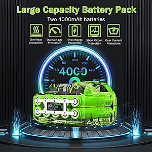 Electric Weed Wacker Cordless, Electric Weed Eater Battery Powered 36V 4.0Ah Retractable Grass Trimmer Edger Lawn Tool, Lightweight Brush Cutter