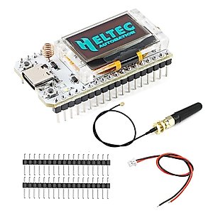 HiLetgo ESP32 LoRa V3 SX1262 0.96 inch OLED Display Development Board WiFi Bluetooth Dual Core 240MHz CP2102 and 433-510MHz Antenna for Arduino Smart WiFi LoRa 32(Unsoldered)