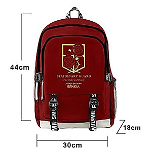 WANHONGYUE Anime Attack on Titan Shingeki No Kyojin 3D Printed Backpack School Bag Boys Girls Student Laptop Rucksack Casual Daypack Bookbag 1147/4