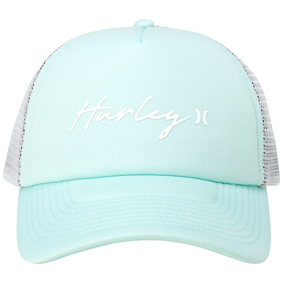 Hurley Women's Baseball Cap - Icon Snap-Back Trucker Hat, Size One Size, Jade Aura