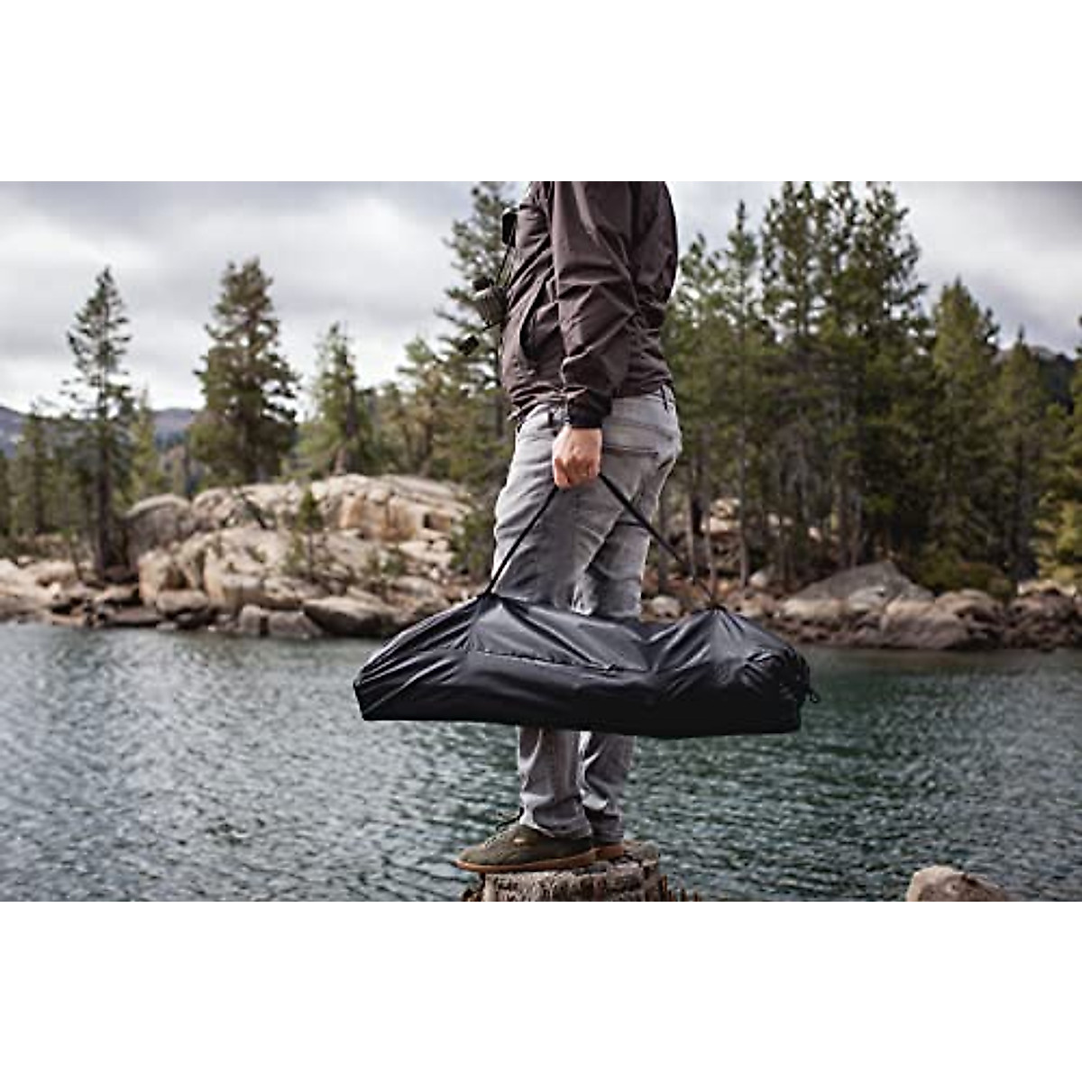 PICNIC TIME NCAA NC State Wolfpack PTZ Camp Chair, Picnic Chair, Beach Chair with Carrying Bag, (Black), 20.5 x 33 x 34