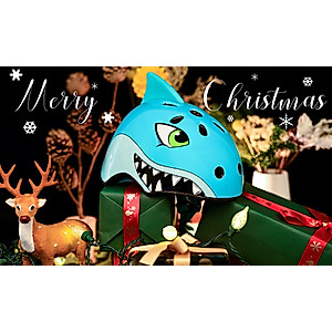 Kids Bike Helmet, Blue Shark Kids Toddler Bike Helmet 2-4 Boy Girl Adjustable Safety Child Helmet for Cycling Skating Scooter Multi-Sport