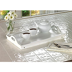Breakfast in Bed Tray, Serving Tray with Legs, Modern White Folding Bed Tray