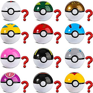 12Po-keballpcs Ball Super Fighting Toys Set Po-keball Action Figures Collection Pocket Monster Action Figure for Children's Toy Birthday Party Gift Idea Toy