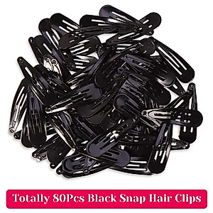 Anezus 80 Pcs Hair Clips Hair Barrettes 2 Inch Snap Non-Slip Metal Hair Clips