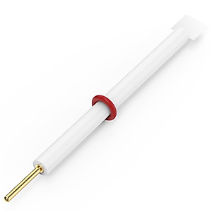 Labasics Platinum Sheet Electrode, Electrolytic Cell Electrode with Purity 99.99% Pt Plate Electrode 10x10x0.1mm and PTFE Body