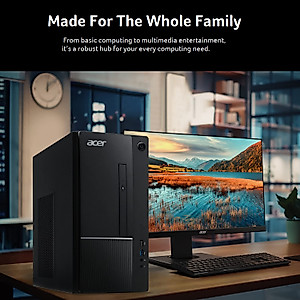 Acer Aspire TC-1750-UR11 Desktop | 12th Gen Intel Core i5-12400 6-Core Processor | 8GB 3200MHz DDR4 | 512GB NVMe M.2 SSD | 8X DVD | Intel Wireless Wi-Fi 6E AX211 | Bluetooth 5.2 | Windows 11 Home
