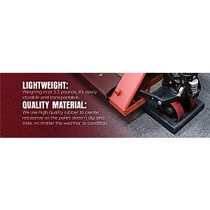 Pake Handling Tools Heavy Duty Pallet Jack Stop - Damage Reducing, Simple, and Functional- 14.5" Length x 11.5" Width x 2.5" Height