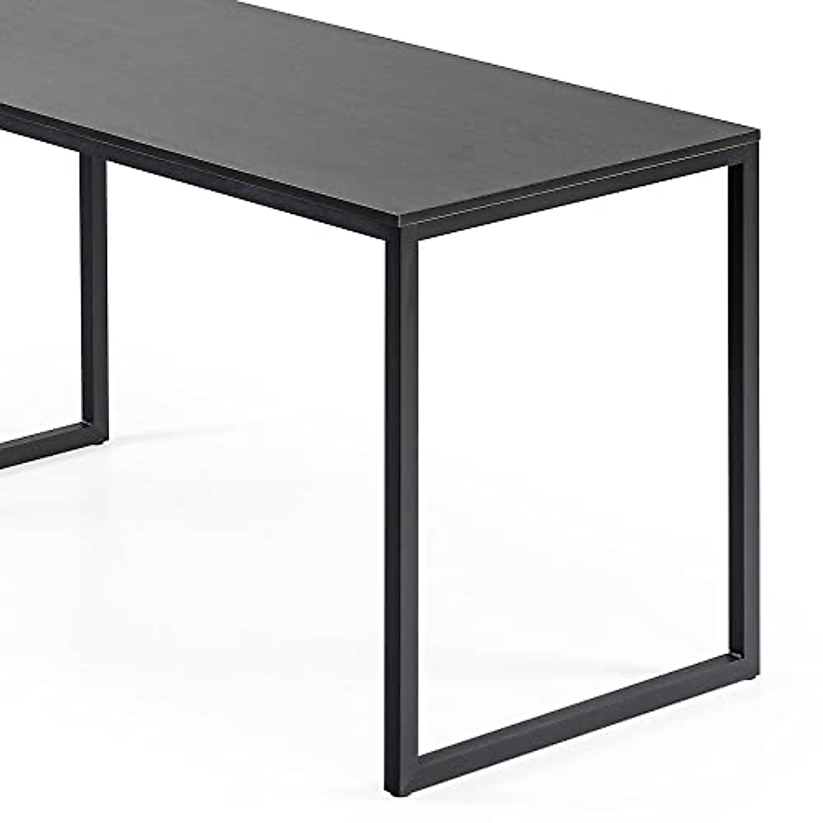 ZINUS Jennifer 55 Inch Black Frame Desk / Computer Workstation / Office Desk / Easy Assembly, Deep Espresso