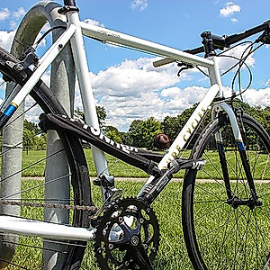 Kryptonite Keeper 712 Combo Bike Chain Lock, 4 Feet Long 7mm Steel Chain Heavy Duty Anti-Theft Bicycle Chain Lock, 4-Digit Resettable Combination Lock for E-Bike Scooter Road Mountain Bikes