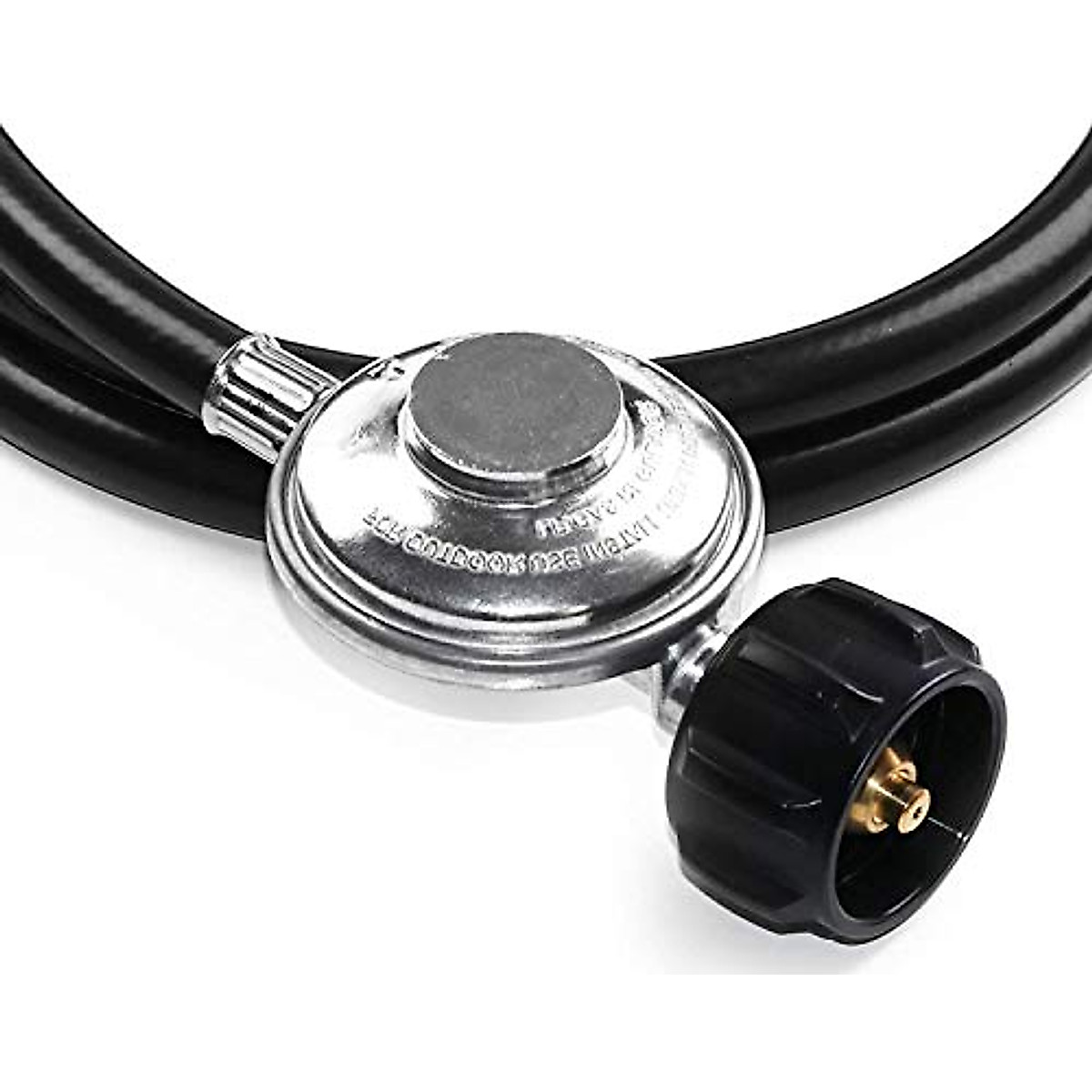 DOZYANT 6 Feet Quick Connect Propane Hose with Regulator Replacement for Olympian 5100, 5500 RV Grill Parts and Other Low Pressure LP Gas Grill, Heater, 1/4" Female Quick Connect Adapter x Acme Nut