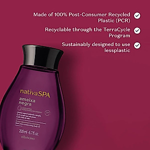 Nativa SPA by O Boticário, Black Plum Body Oil, Scented Moisturizer, Enriched with Purified Quinoa Drops to Boost Hydration, 6.8 Ounce