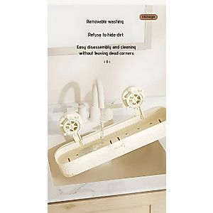 therlig Shower Caddy Suction Cup(Rudder Shape) NO-Drilling Removable Powerful Suction Waterproof Organizer，Storage Basket For Body Wash & Toiletries Bathroom & Kitchen Caddy Organizer