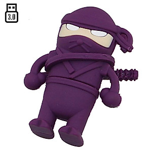 8GB Ninja Model USB 3.0 Flash Drive Memory Stick PenDrive Thumb Drive Jump Drive USB Flash Memory USB 3.0 Drive Ｕ Disk USB Stick Flash Disk Pen Drive - Purple